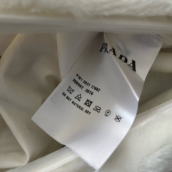 Prada | Bedding | Prada Ivory Pillow With Black Lettering | Poshmark